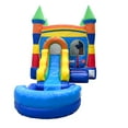 Pogo Bounce House Crossover Bounce House with Slide and Splash Pool ...