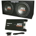 MTX Terminator 1200w Dual 12” Subwoofers/Box/Amp Kit with Free Speaker ...