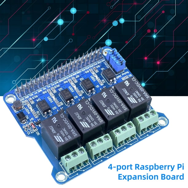Power Relay Board Programmable Multifunctional Anti-interference 4 Channel Raspberry Pi ...