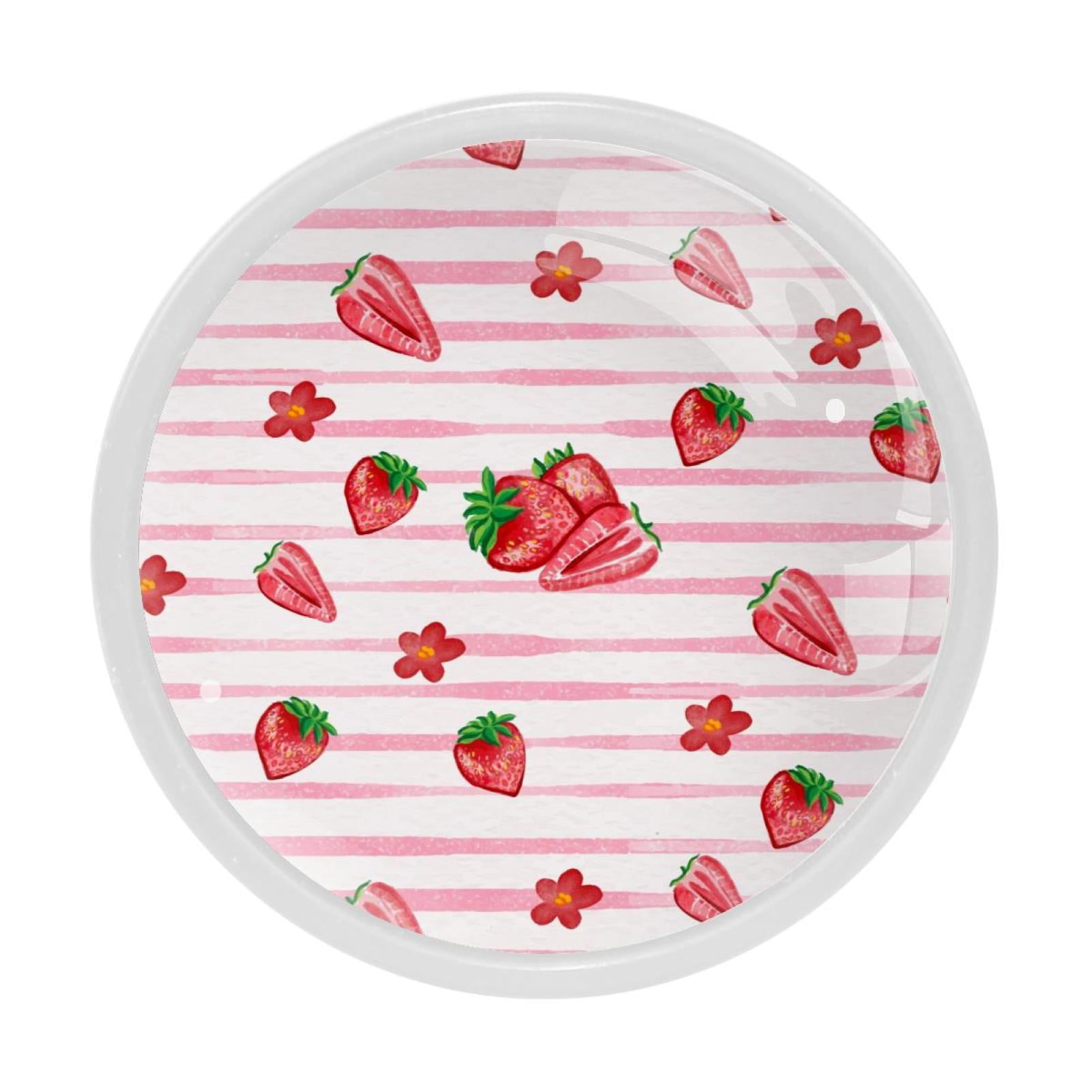 4 Pcs Strawberry Knobs for Kitchen Cabinet Cupboard Dresser Bookcase ...