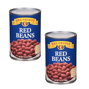 ( 2 Pack ) Mrs Grimes Kidney Beans, Dark Red, No Salt Added - Walmart.com