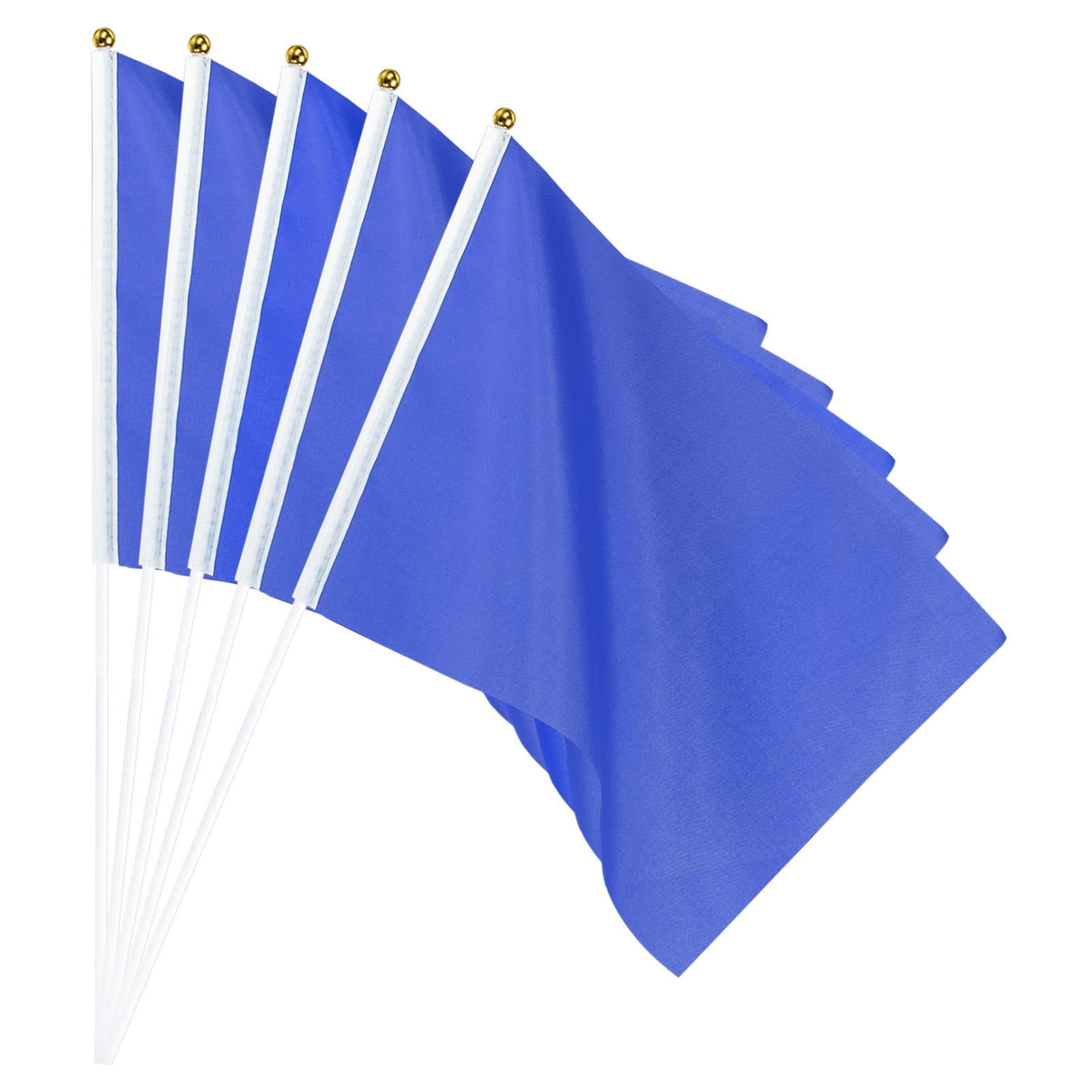 Blue Flag Stick, Hand Held Small Mini DIY Flag 11.8x7.8 Inch Rectangle ...