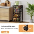 6-Tier Kitchen Storage Cart -Fruit Vegetable Storage Cart with Drawers ...