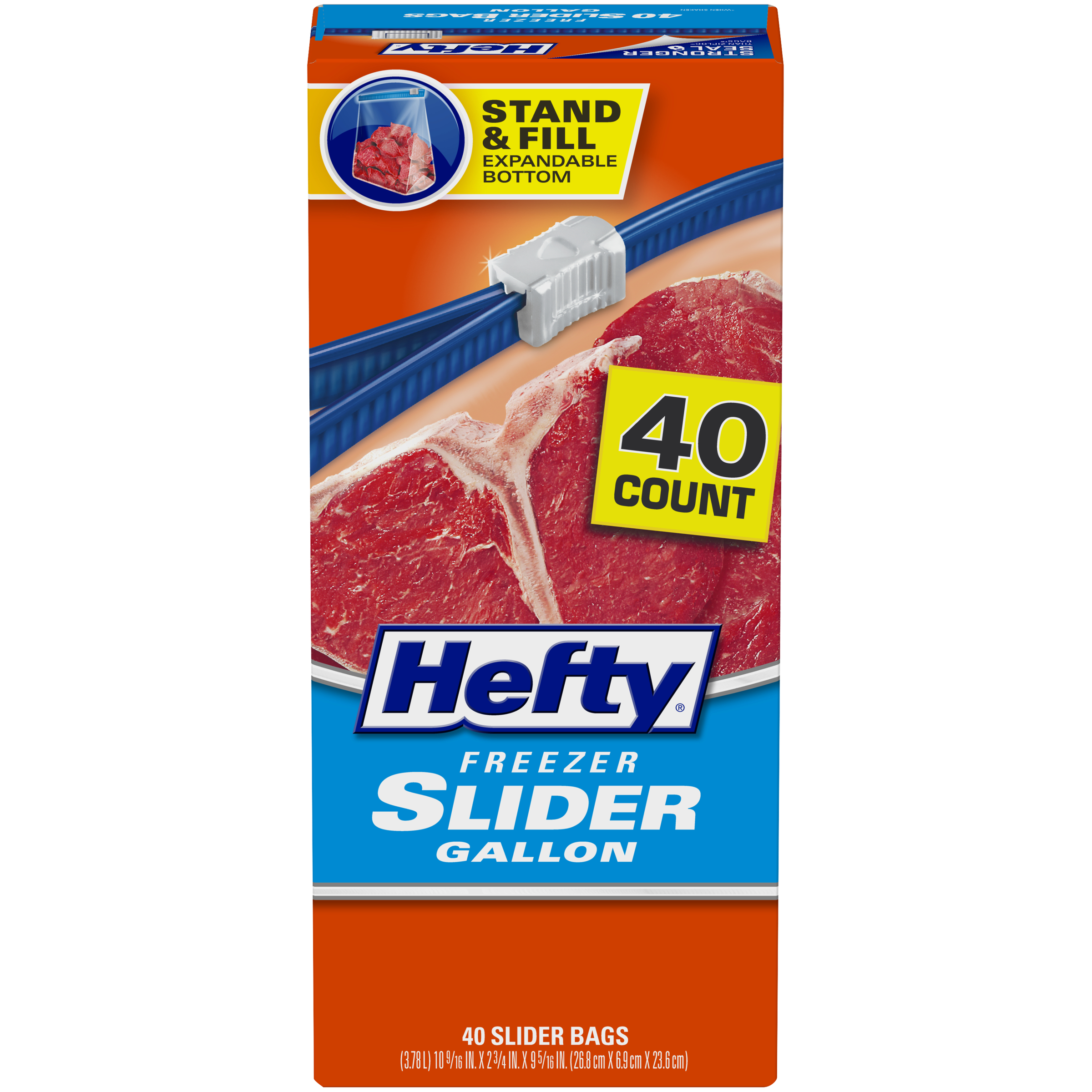 Hefty Slider Freezer Storage Bags Gallon Size 40 Count Walmart Hefty Slider Freezer Storage Bags Gallon Size 40 Count Walmart