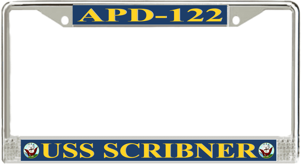 USS Scribner APD-122 License Plate Frame - Walmart.com