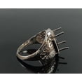 AFGEMSNJEWELLERY 925 Sterling Silver Oval Semi-Mount Ring 10x12mm ...