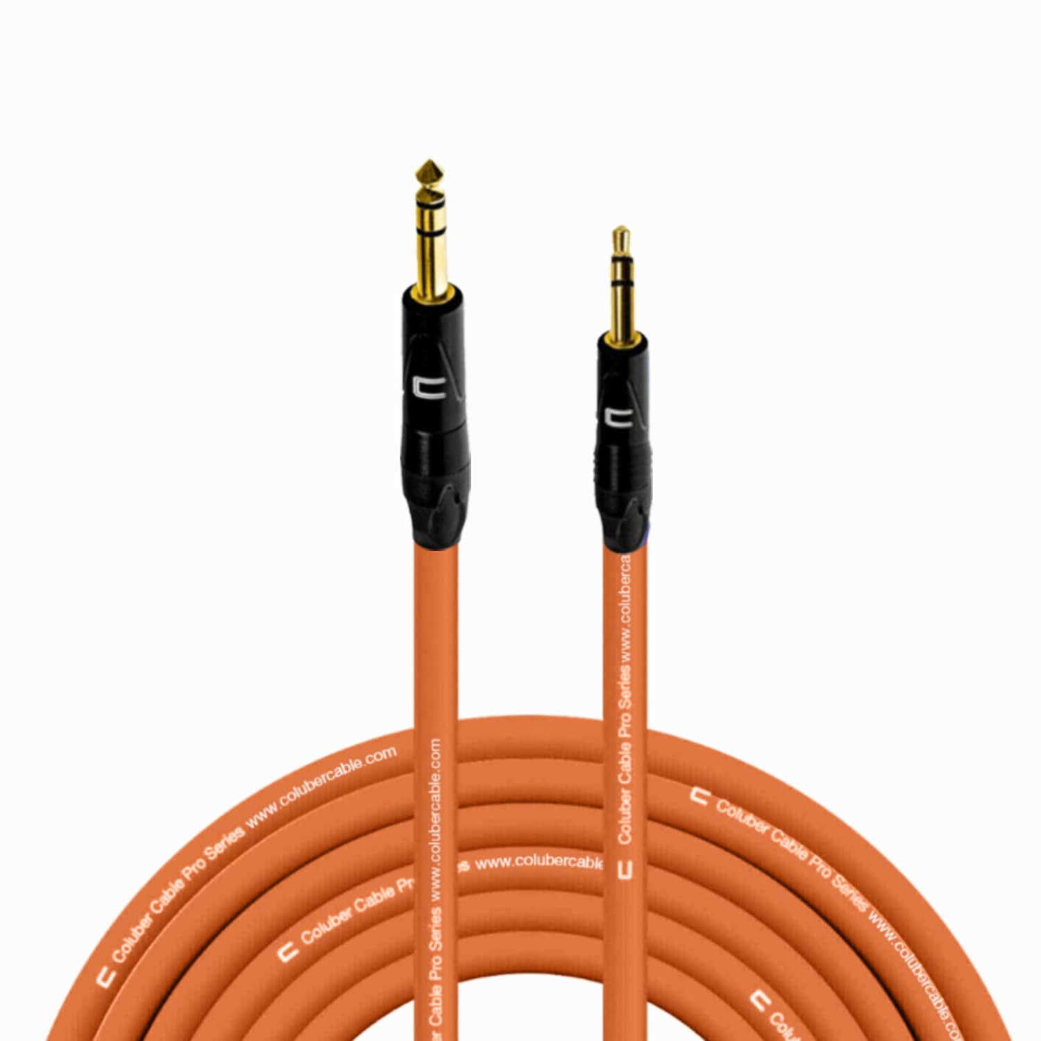 Coluber Cable 1/4" Balanced TRS Male to 3.5 TRS Male 50ft Audio ...