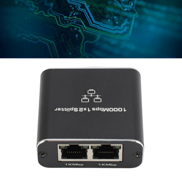 LAN Splitter, Gigabit Ethernet Splitter Expand Ports RJ45 TYPE C Interface for for Set Top Box ...