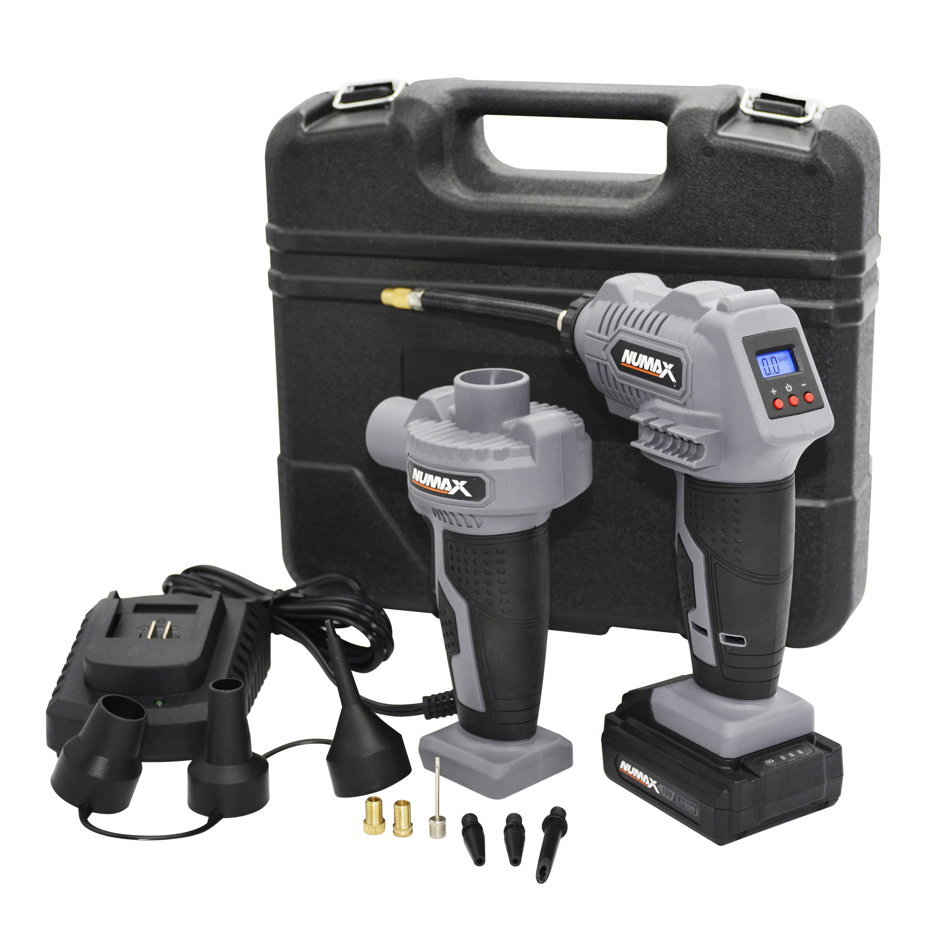 NuMax SH16VIPK Cordless 16-Volt Power Inflator and Air Pump Kit ...