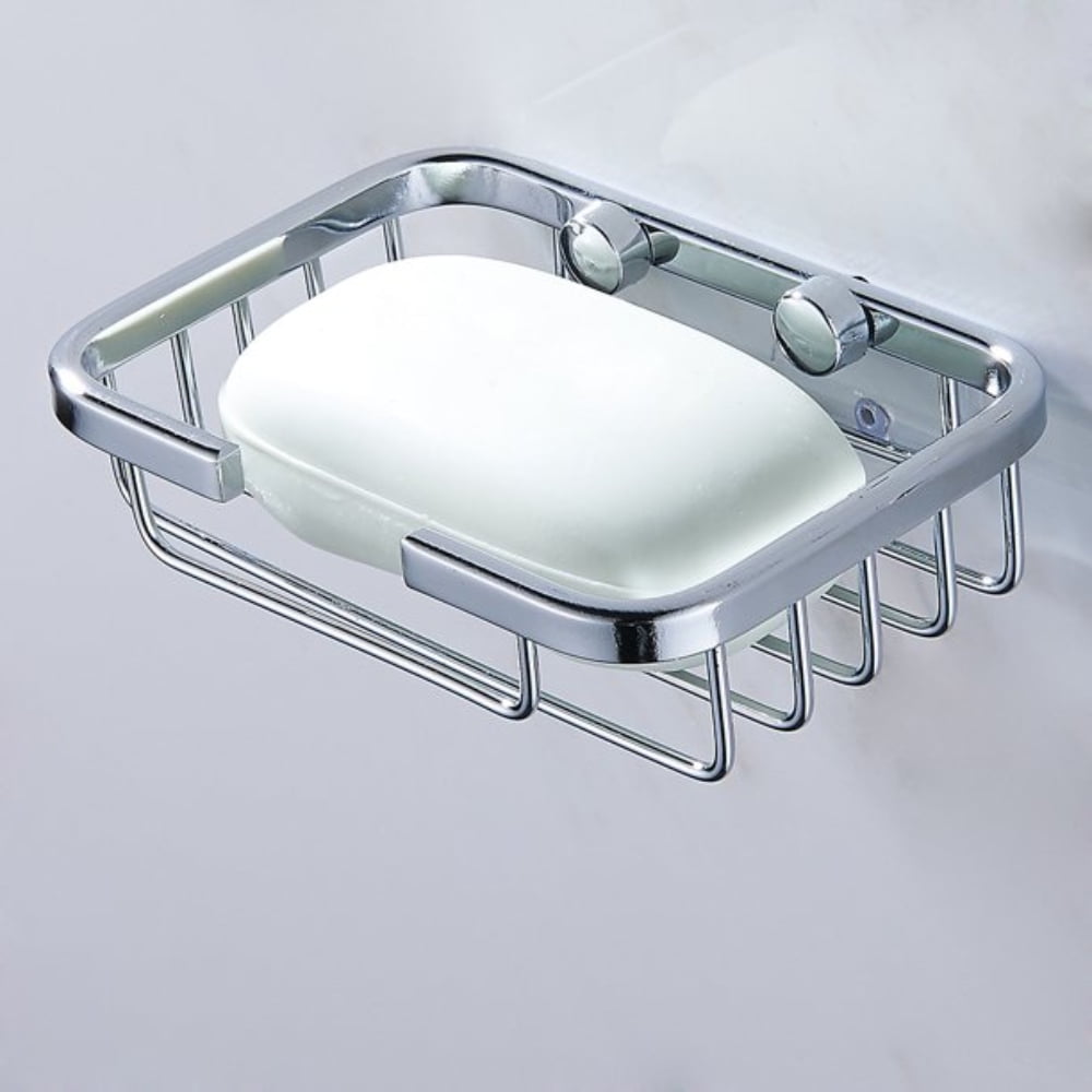 Dsseng 304 Stainless Steel Soap Dish Holder,Storage Soap Saver Wall ...