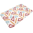 Bathroom Rugs Non Slip Washable - colorful Math ruler Print Kitchen ...