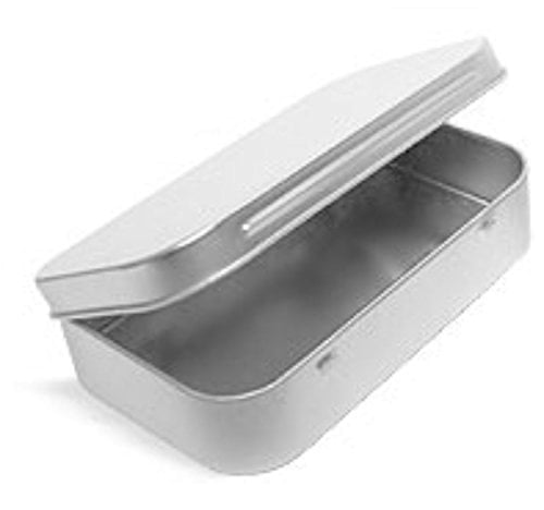 Metal Hinge Top Tins Containers for Sewing, Beads, Crafts Geocache ...