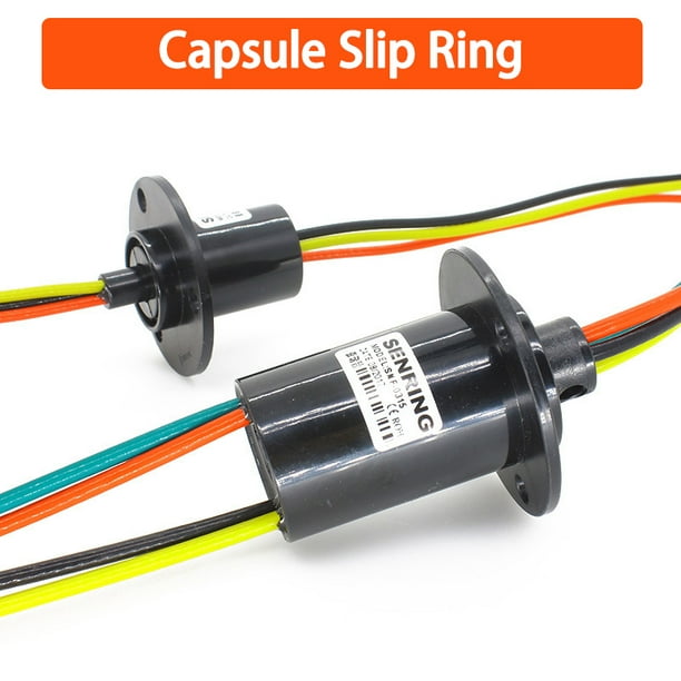 SENRISE Conductive Slip Ring 2 Wires- 8 Wires Collector Ring Rotating ...