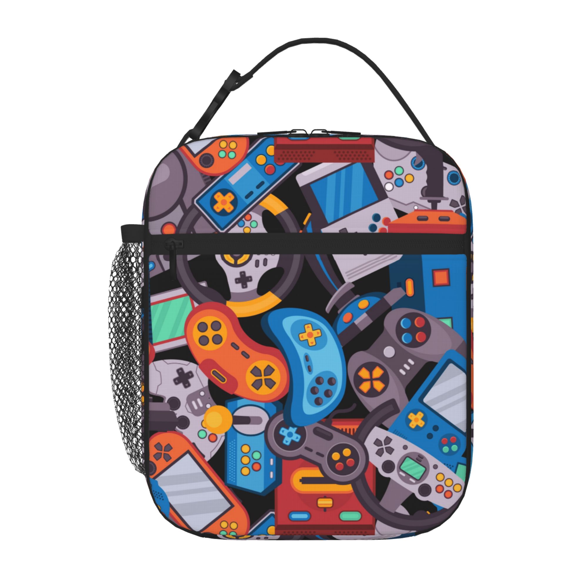 TEQUAN Portable Lunch Bag, Vintage Video Game Controller Pattern ...