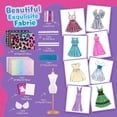 Fashion Design Kit for Girls, DIY Sewing Craft Kit with Mannequins ...