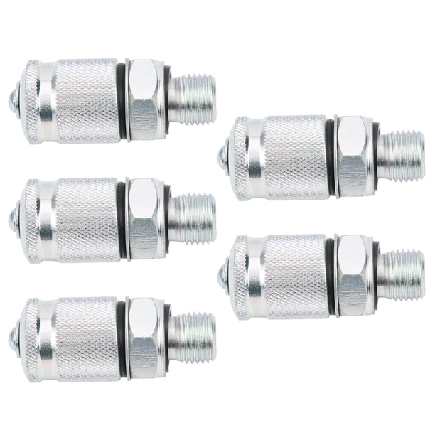 5Pcs Hydraulic Testing Adapter, Coupling Adapter Pressure Measuring PT ...