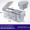 Life Finds 40L Under Counter Pull-Out Dual Trash Can System, Double ...