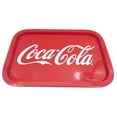 Coca-Cola Red Dish Deep Plate All Metal Tin Storage Container ...