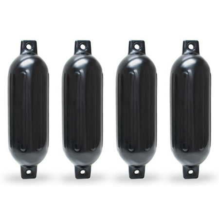 NEH Twin Eye Ribbed Boat Pontoon Fender 6.5" x 23" 4pcs Inflatable ...
