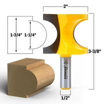 Roundover Stacked Rail and Stile Router Bit - 1/2" Shank - Yonico 12118 ...