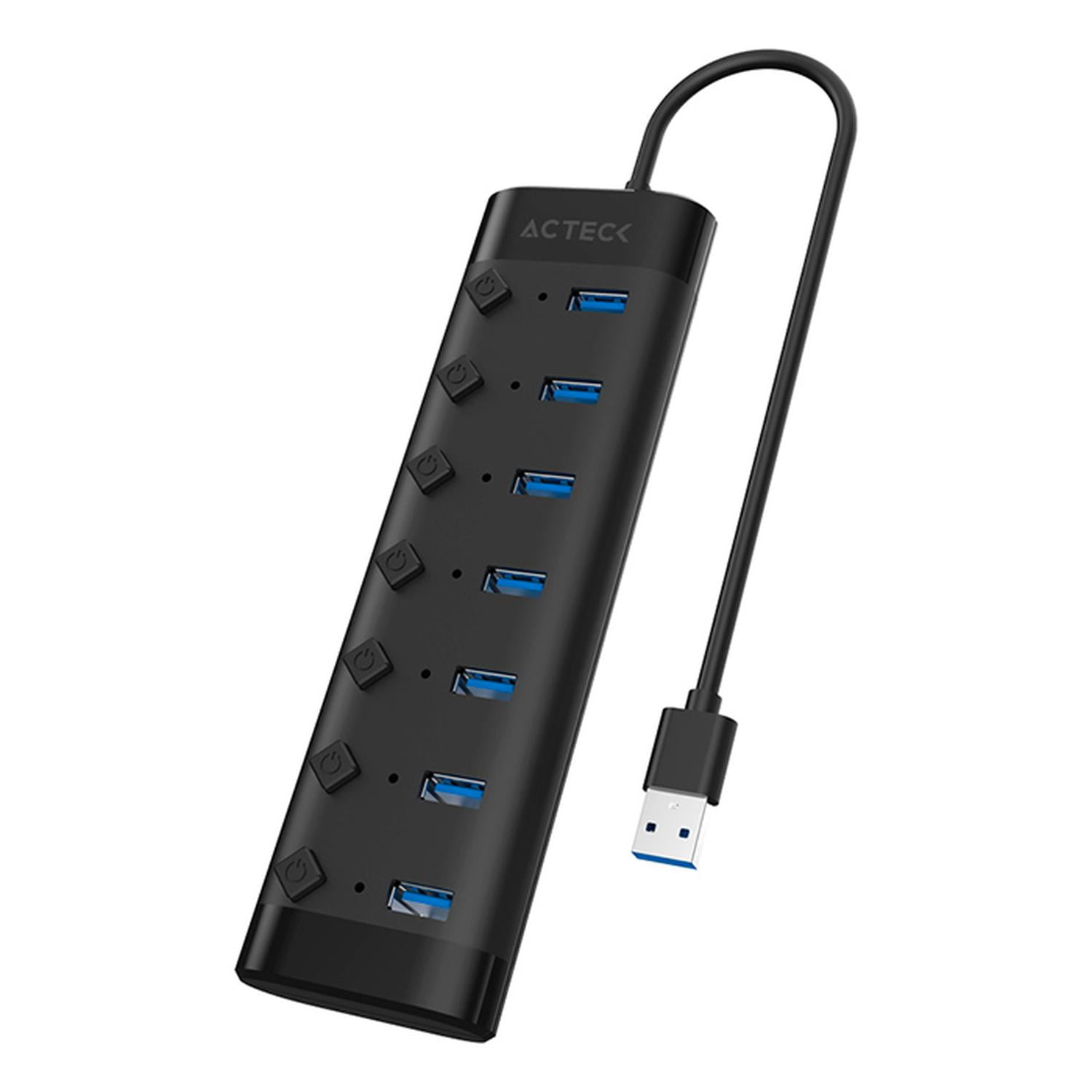 HUB ACTECK PORT X7 DH470 7 en 1 USB 5 Gps Negro AC-937054 | Bodega ...