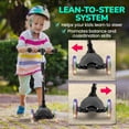 Hurtle Mini Kickboard Scooter for Kids - Height Adjustable 25''-28 ...