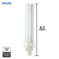 Philips 26W Double Tube 2-Pin G24D-3 3500K White Fluorescent Light Bulb ...