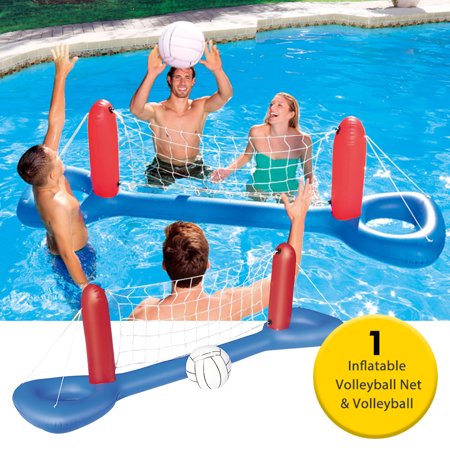 Inflatable Volleyball Net 96.1 x 25.2 inch Volleyball Inflatable Pool ...