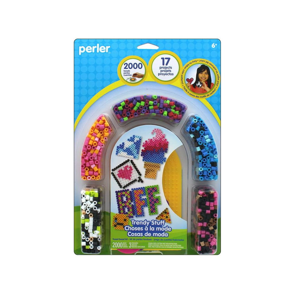 Perler Fused Bead Kit Trendy Stuff - Walmart.com - Walmart.com