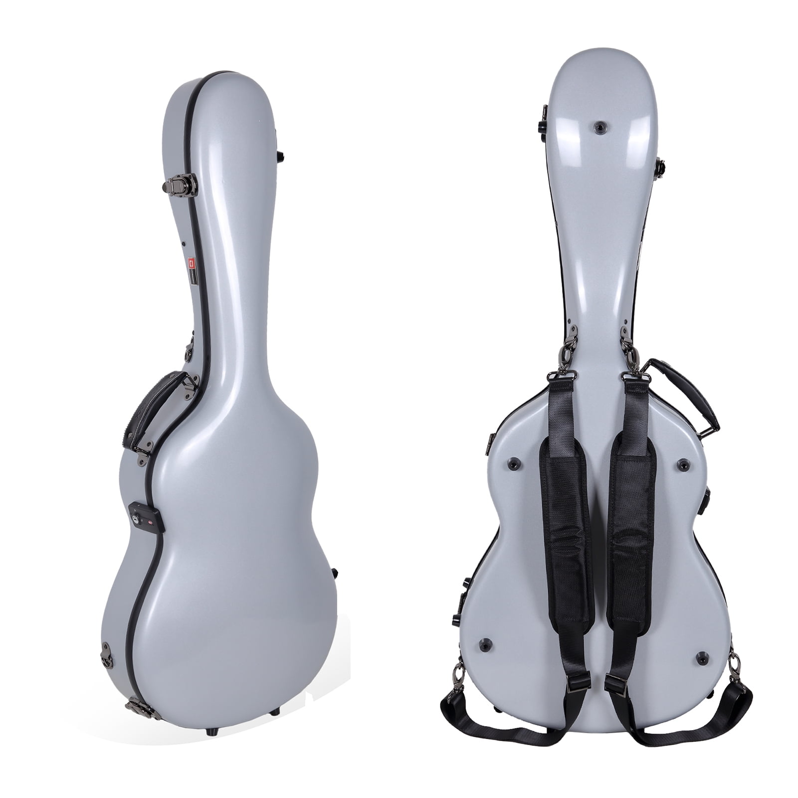 Crossrock Acoustic Classical Guitar Case, 4/4 Full Size, Deluxe ...