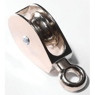 Baron 3/4 in. D Electro-Plated Iron Swivel Eye Single Eye Pulley ...