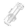 BESTYASH Self-Tapping Acrylic Screws for Wood Furniture, Clear Plastic ...