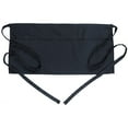 Audeals Black Waitress Waiter Server Short Aprons Waist Apron With 3