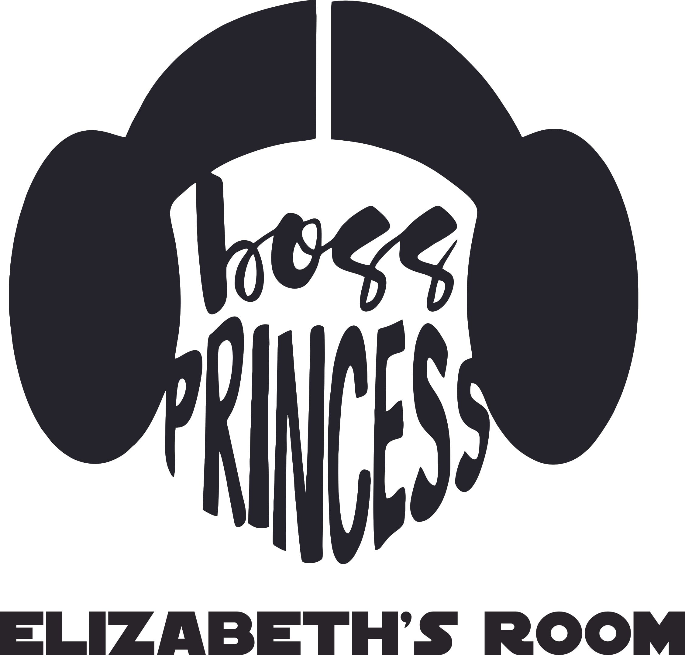 Boss Princess Cartoon Character Design Customized Wall Art Vinyl Decal ...