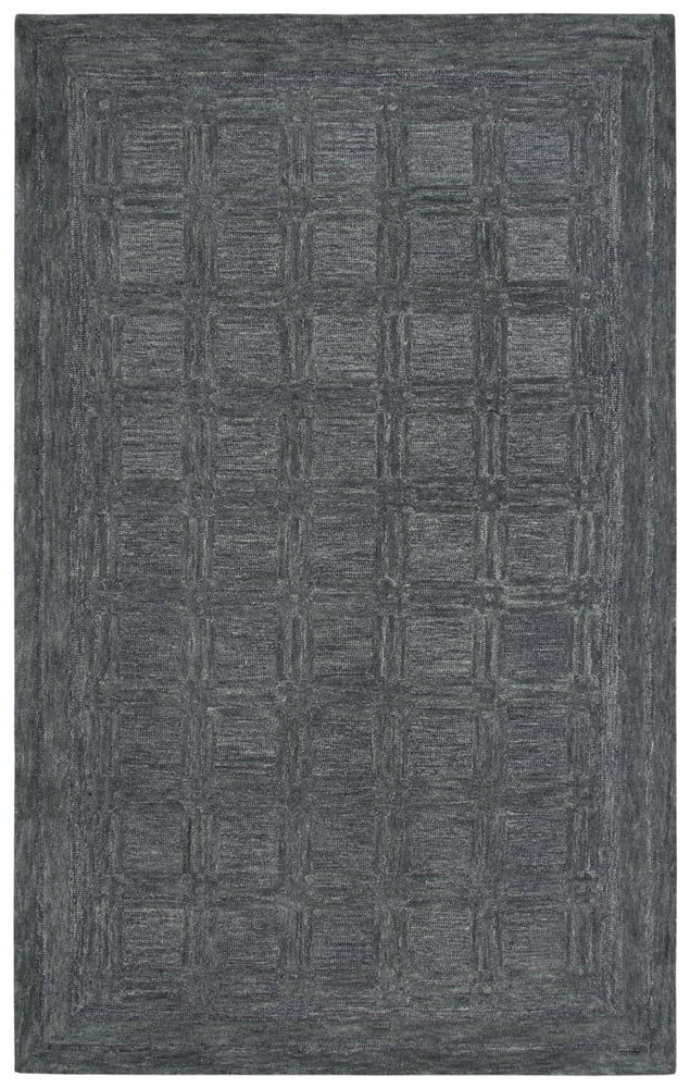 Rizzy Rugs Fifth Avenue Area Rug FA136B Dk. Grey Cubes Squares 18" x 18 ...