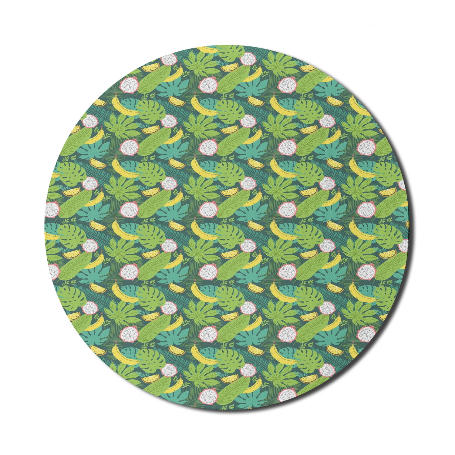 Exotic Mouse Pad for Computers, Artwork of a Clutter of Hawaiian Plantation Monstera and ...