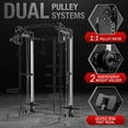 Mikolo Power Rack Cage, Adjustable Weight Rack with Workout Attachments ...