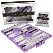 Set de backgammon Crazy Games Classic con funda de piel de 38 cm ...
