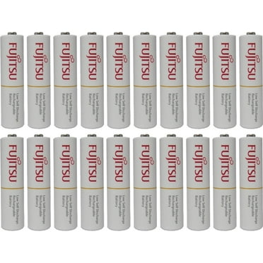 Fujitsu 4-Pack AAA Rechargeable Battery, NiMH 1.2V, Min. 900mAh, Ready ...