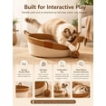 Cat Instinct Basket, Handwoven Cotton Rope Enrichment Bed with Attached ...