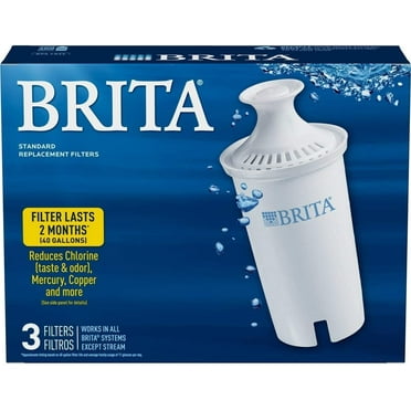Brita Stream Water Filter, Stream Pitcher Replacement Water Filter, BPA ...