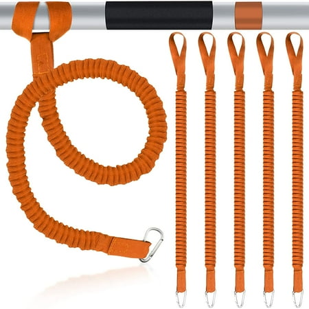 SHTUUYINGG6 Pieces Kayak Paddle Leash Stretchable Paddle Rope Nylon ...