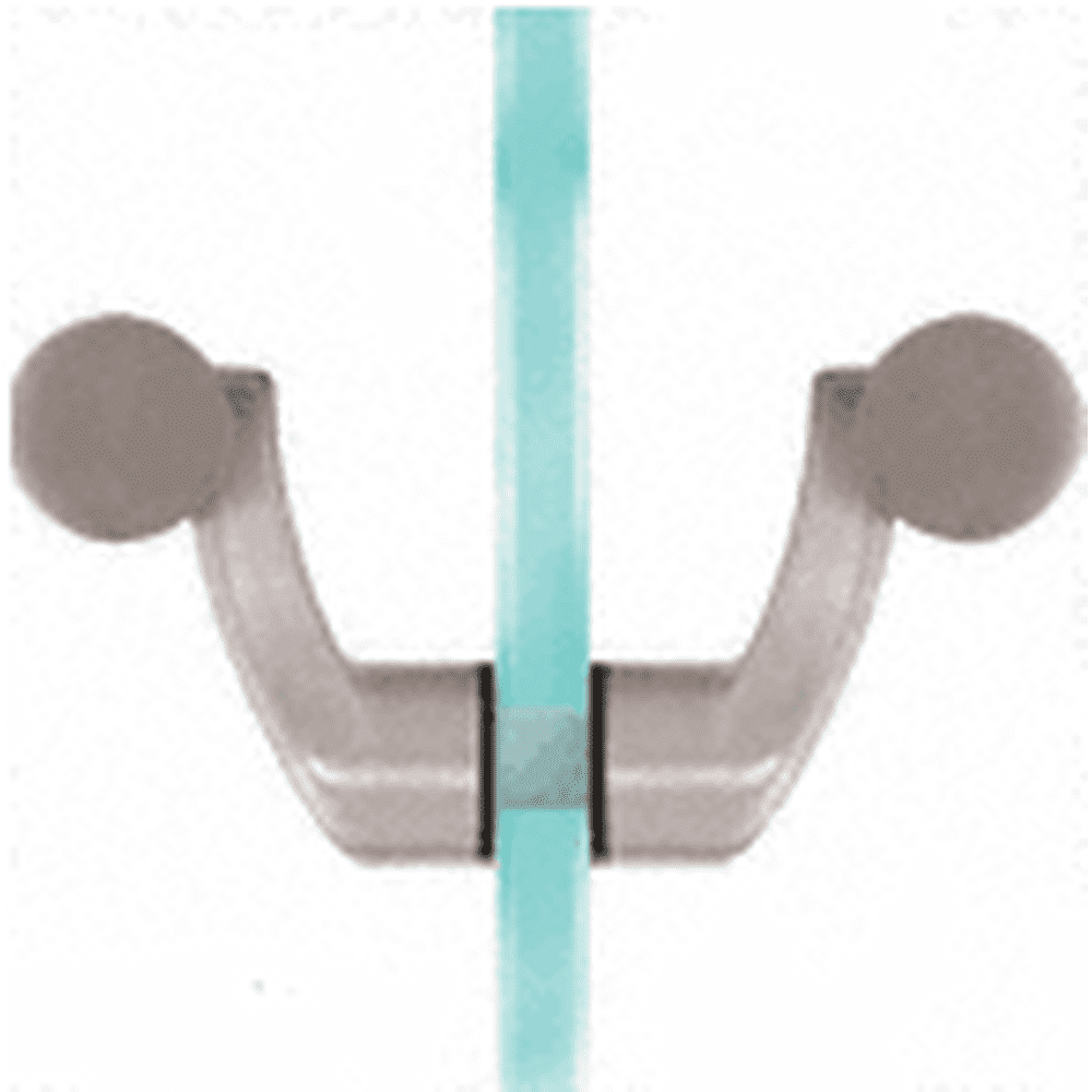 CRL LP0BS Brushed Stainless Offset Mount Mid-Post for Ladder Pulls ...