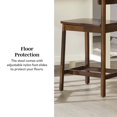 Free Shipping! Walker Edison Minimalist Solid Wood Counter Stool, Set ...