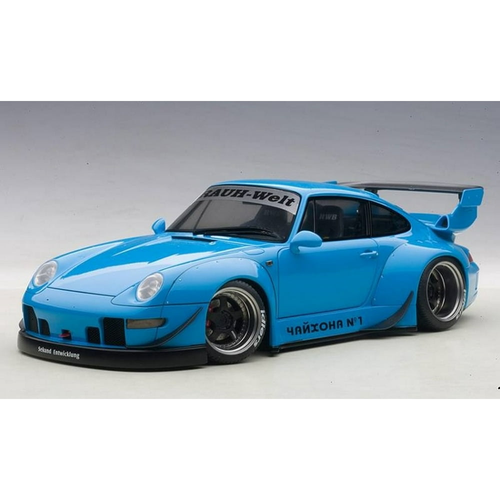 Porsche 993 RWB in Blue Diecast Model Car in 1:18 Scale by AUTOart ...