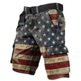 Bainana Cargo Shorts For Men Independence Day American Flag Hiking ...
