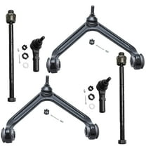 Detroit Axle - 12pc Front Upper/Lower Ball Joints, Sway Bars & Inner ...