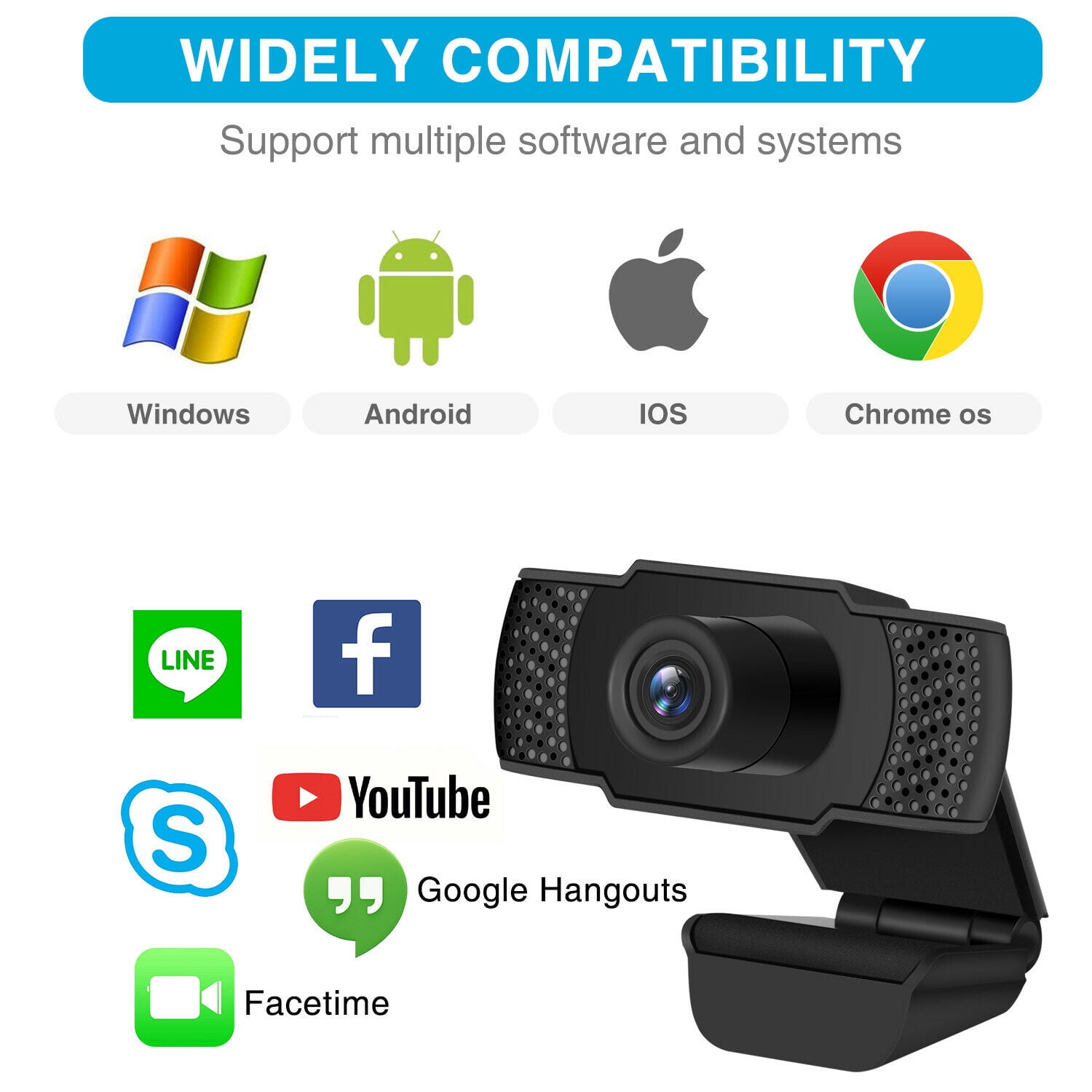 USB 1080P Computer Camera PC Notebook Laptop HD Webcam Camera ...