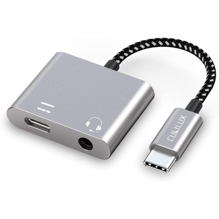 USB C to 3.5mm Headphone Charge Adapter, Type C Audio Splitter with PD ...