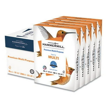 Hammermill Premium Multipurpose Paper 20-lb. 8-1/2 x 11 White 5000 ...